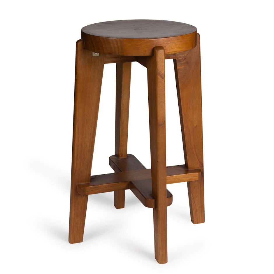 Bar Stool Wood DT.W.19. - Dark Brown – AKT